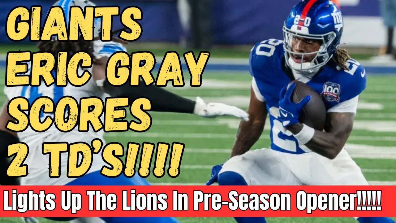 Eric Gray Lights Up The Lions!!! Scores 2 TD's & Really Stands Out In ...