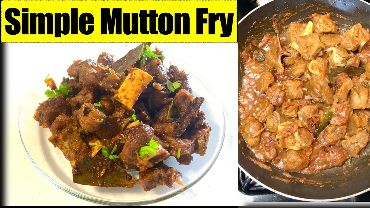 Mutton Fry | Lamb Fry | How to make spicy mutton fry | Mutton recipe ...