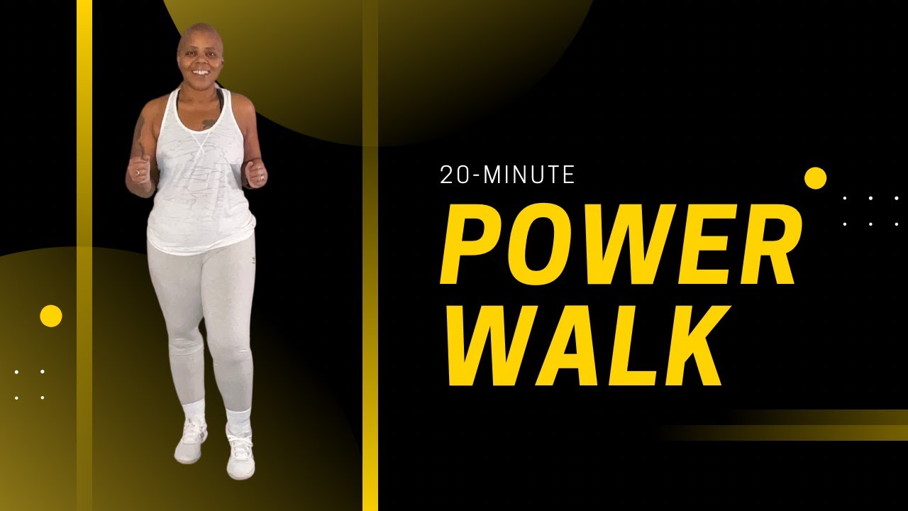 20-Min Power Walk at Home - No Equipment Needed - YouTube
