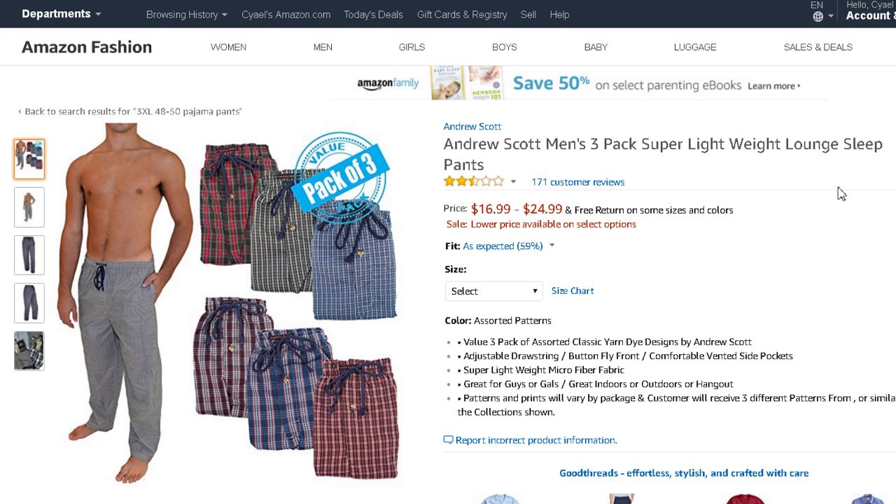 1 Star Amazon Reviews - Andrew Scott Sleep Pants - YouTube