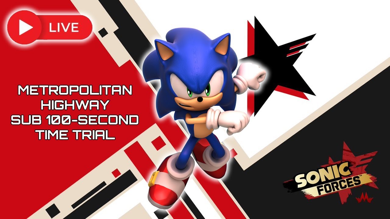 Sonic Forces Metropolitan Highway Sub 100-Second Time Trial - YouTube