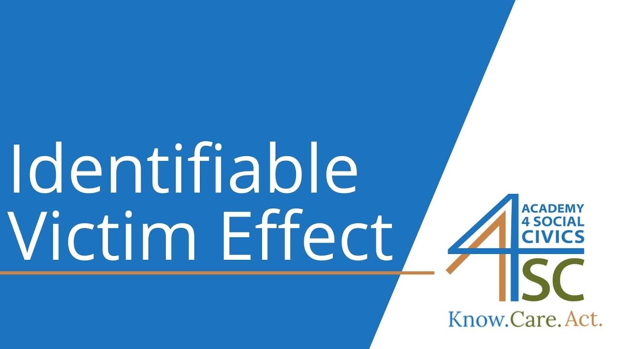 Identifiable Victim Effect: Monkey See, Monkey Help - Cognitive Biases ...