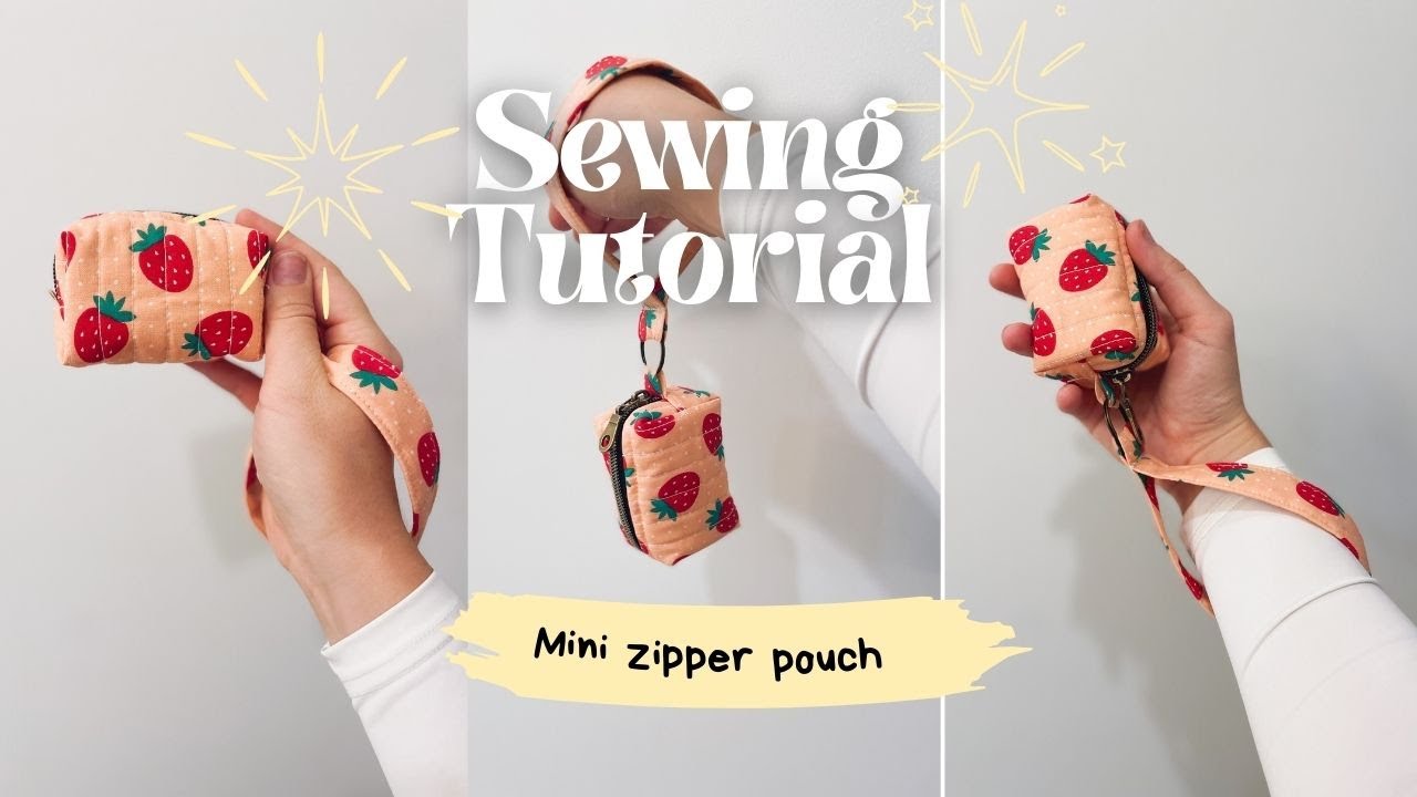 Sewing Tutorial For A Mini Zipper Pouch BEGINNER FRIENDLY - YouTube