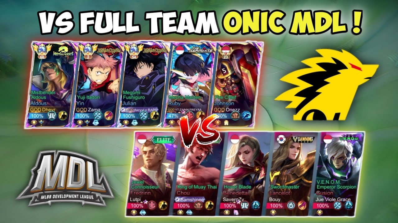 Match Seru Lawan Full Tim Onic MDL! Satu lane Lawan Onic Lutpi Cuy ...