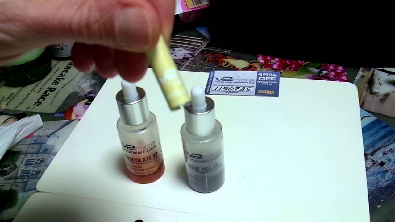 V2 cigs refill review - YouTube