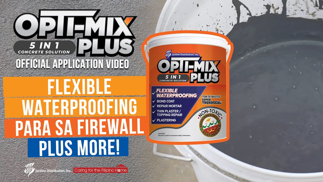 Paano gamitin ang Opti-mix Plus 5-in-1 Concrete Solution? Panoorin ang ...