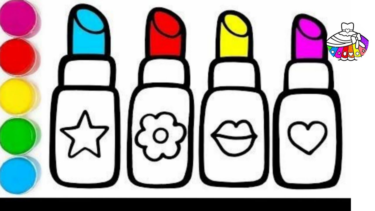 HOW TO DRAW A CUTE LIPSTICK//STEP BY STEP - YouTube