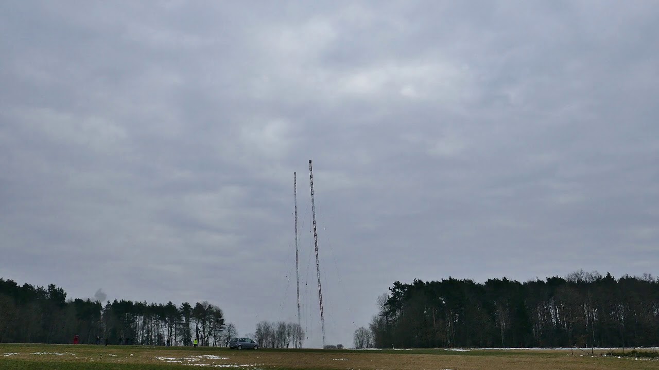 Sprengung Sendemasten Donebach Nord West Ansicht - YouTube