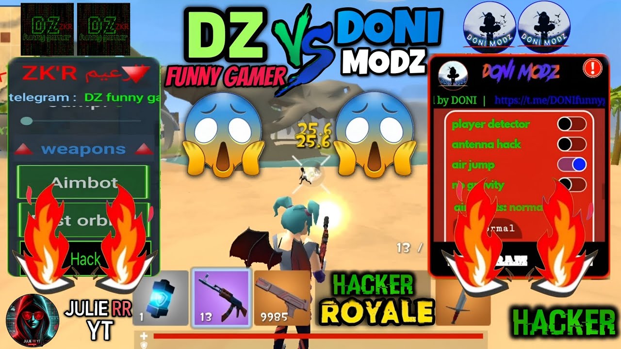 FAST ORBITAL HACK 😱 | DZ MOD VS DONI MODZ 🔥😱 | ROCKET ROYALE HACK ...