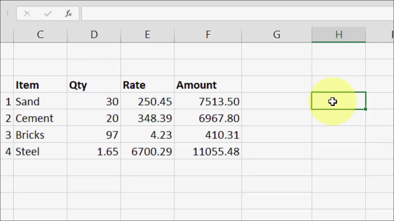 How to Round Off Value in MS Excel Near 0 5 Excel - YouTube