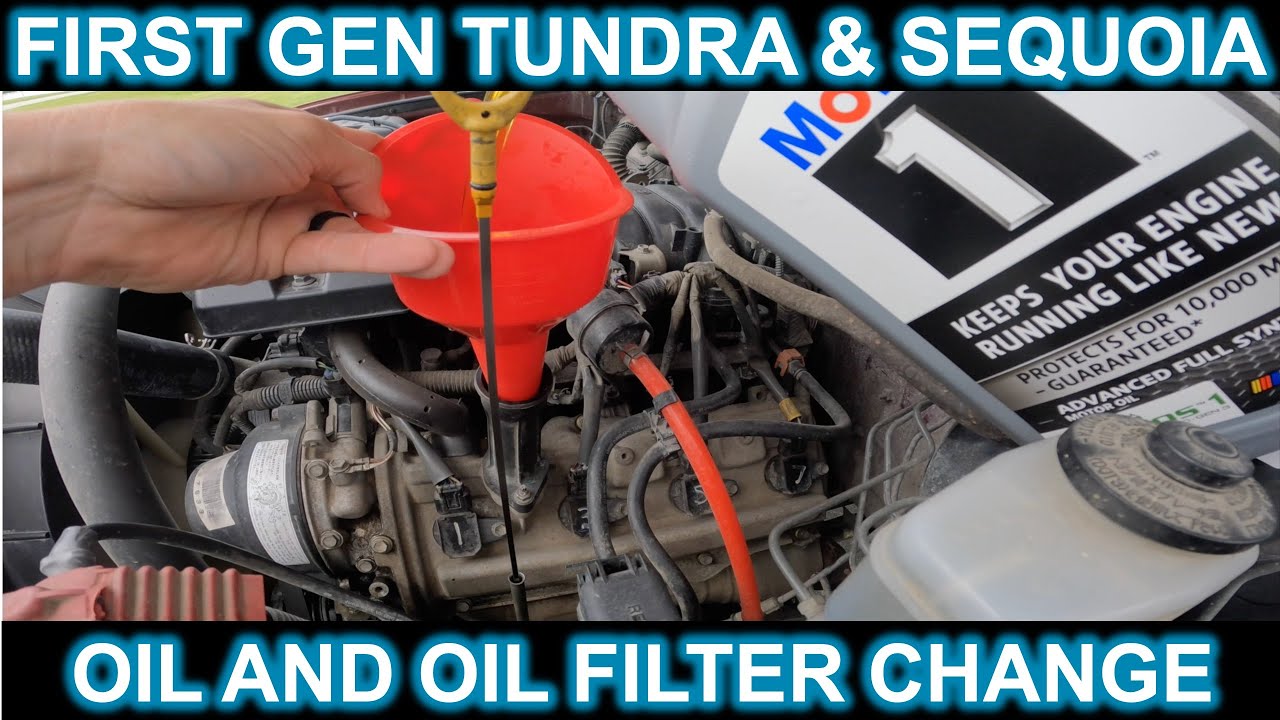 First Gen Tundra & Sequoia Oil Change – 4.7L V8 2UZ-FE Step-by-Step ...
