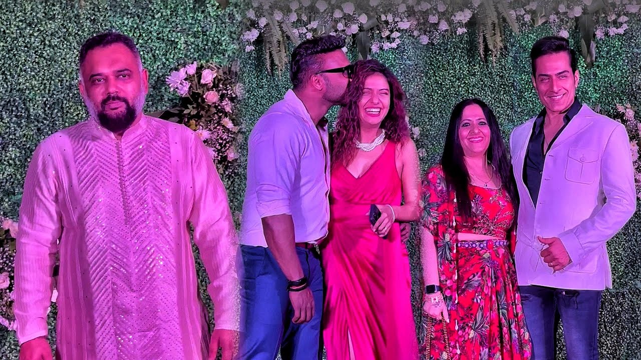 Ruv Ranjan, Divya Agarwal with Husband And Sudhanshu Panday With Wife ...