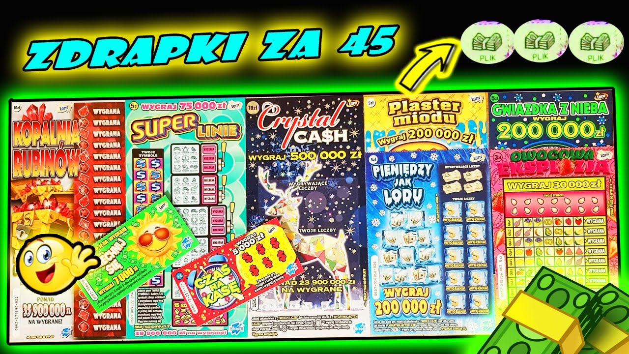 zdrapki lotto 🤑😱 zdraping za 45 ZŁ 😱🤑 18.01.2023r. - YouTube