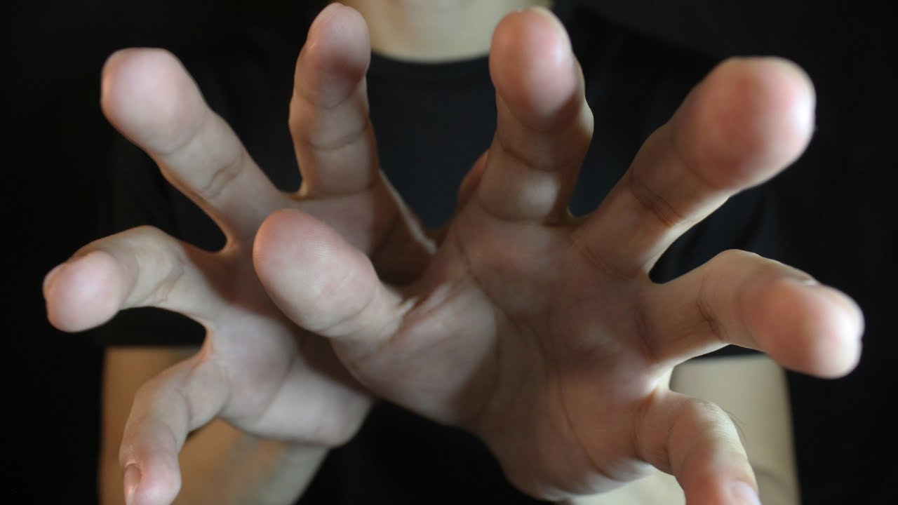 ASMR Hand movements/ Face touching + Mouth sounds and tongue clicking ...