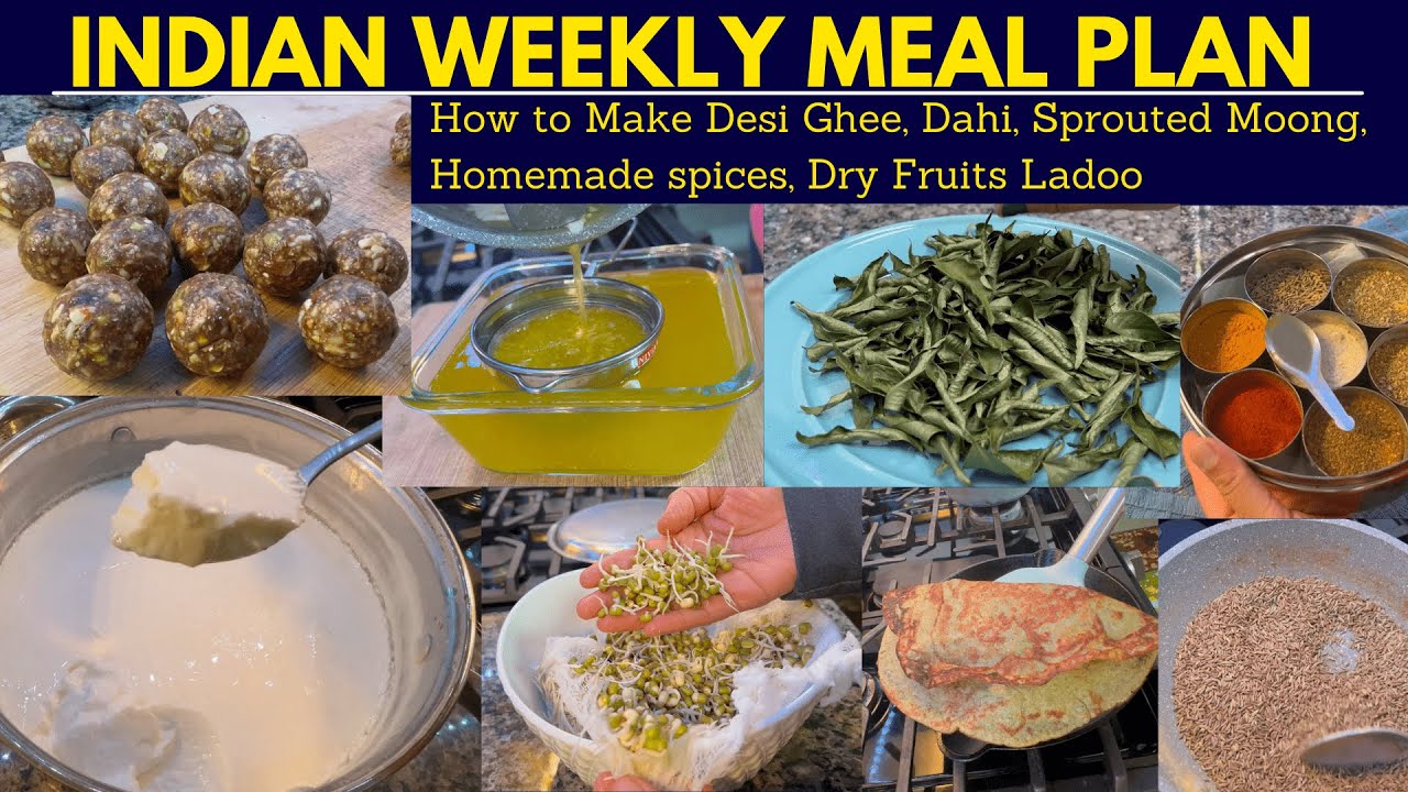 Indian Weekly Meal Planning Part-1~ How to make Dahi, Ghee/ Winter ...