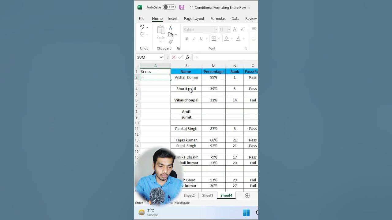 Creating Dynamic Serial Numbers in Excel: A Step-by-Step Guide - YouTube