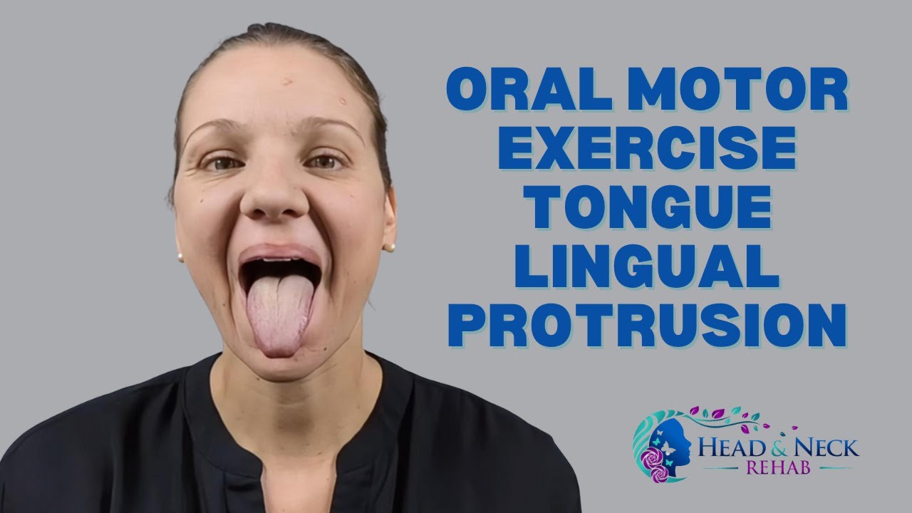 Oral Motor Exercise Tongue Lingual Protrusion - YouTube
