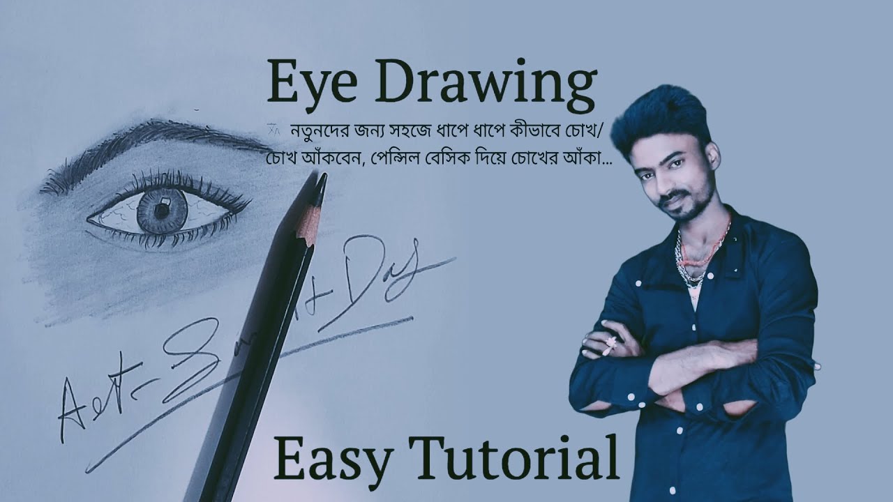 How to draw an eye/eyes easy step by stepfor beginners Eye drawing easy ...