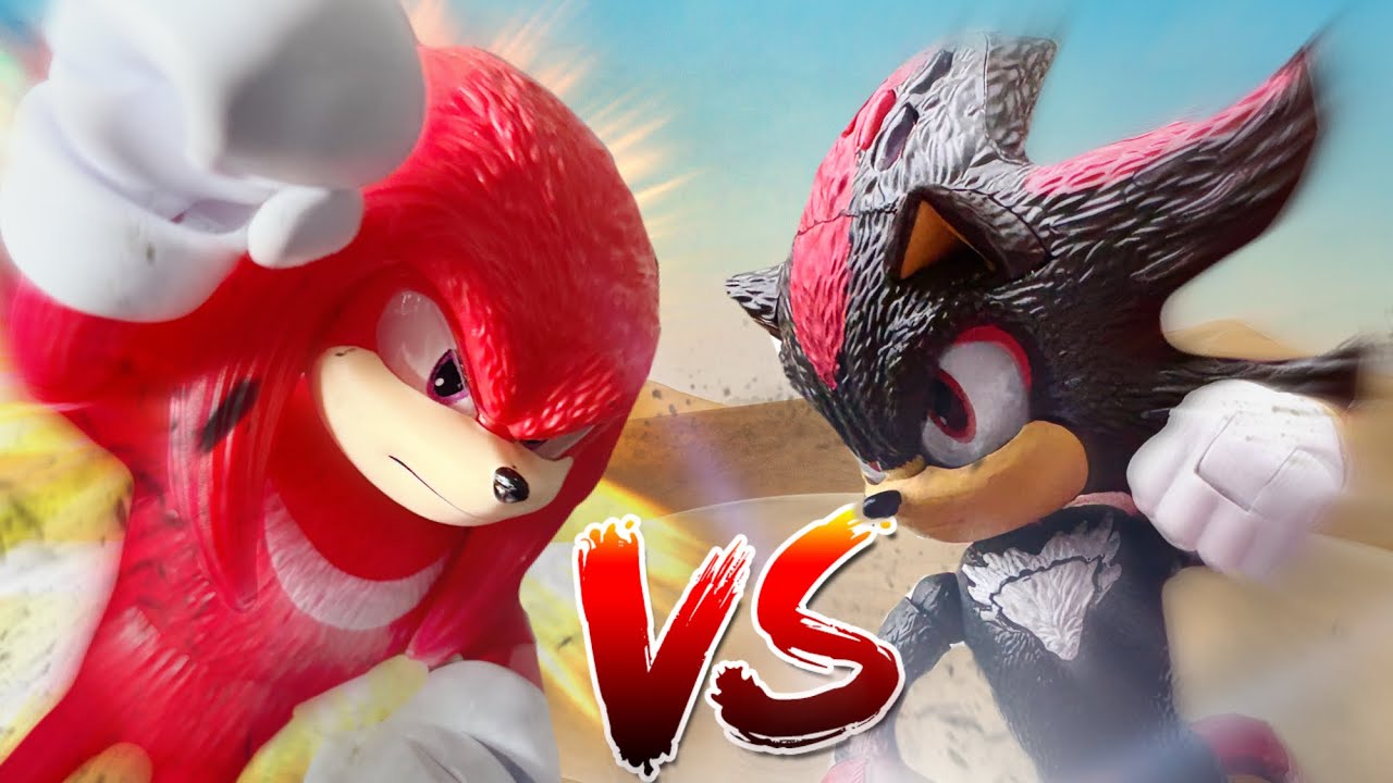 Shadow Vs Knuckles | Sonic Stop-motion! - YouTube