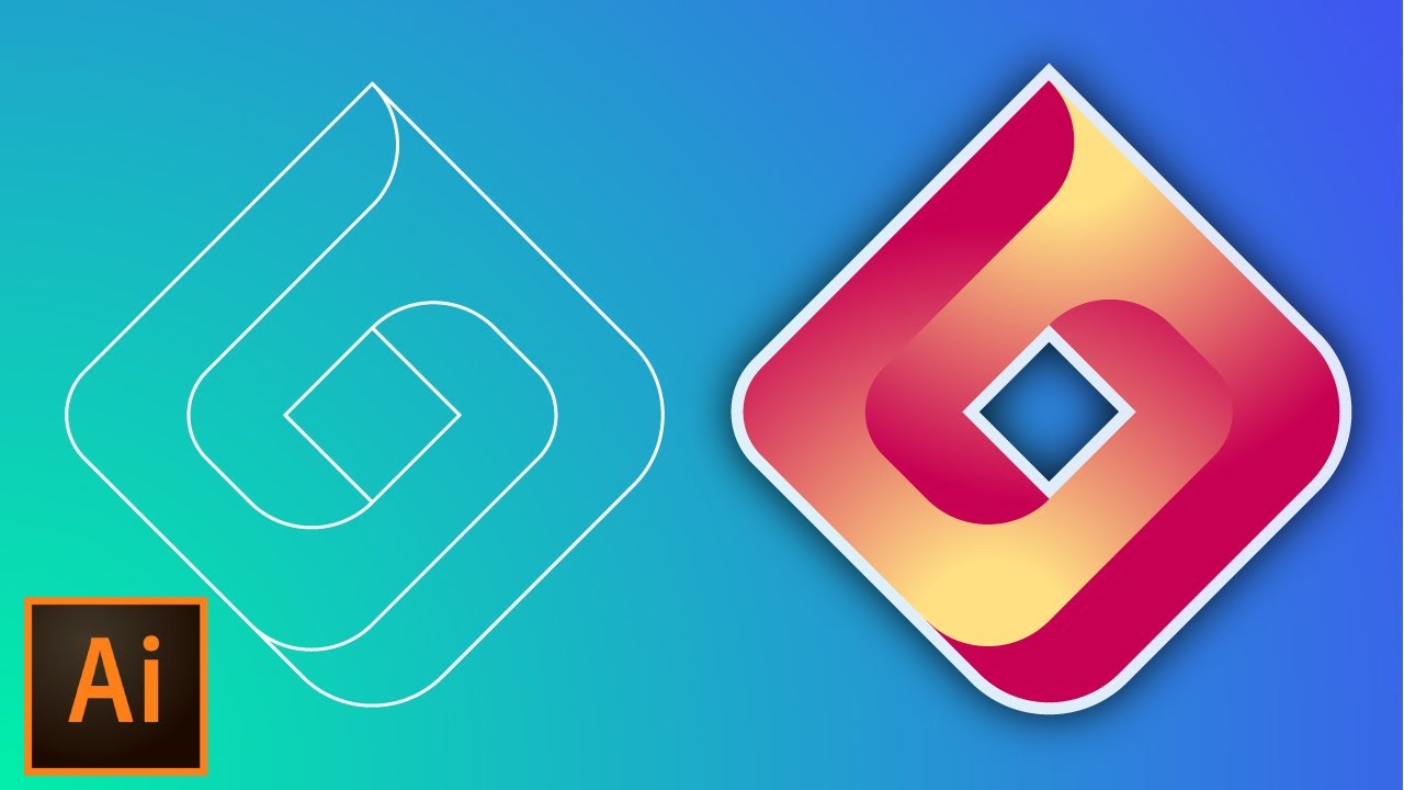 How To Design 2019 Style 3D Logo | Adobe Illustrator Tutorial - YouTube