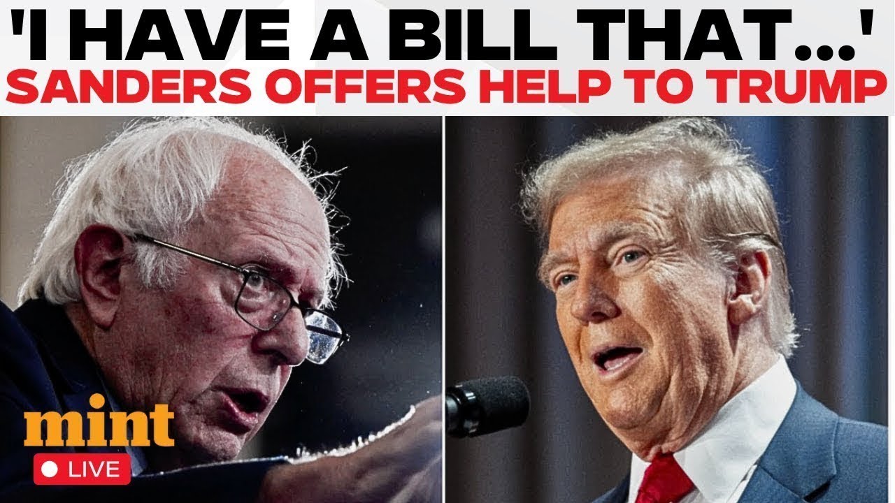 LIVE | Senator Bernie Sanders Offers Help To Trump In Lowering Drug ...