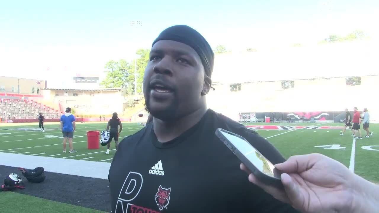 Red Wolves Raw: Courtney Jackson & Tim Hardiman after 8/20/24 practice ...