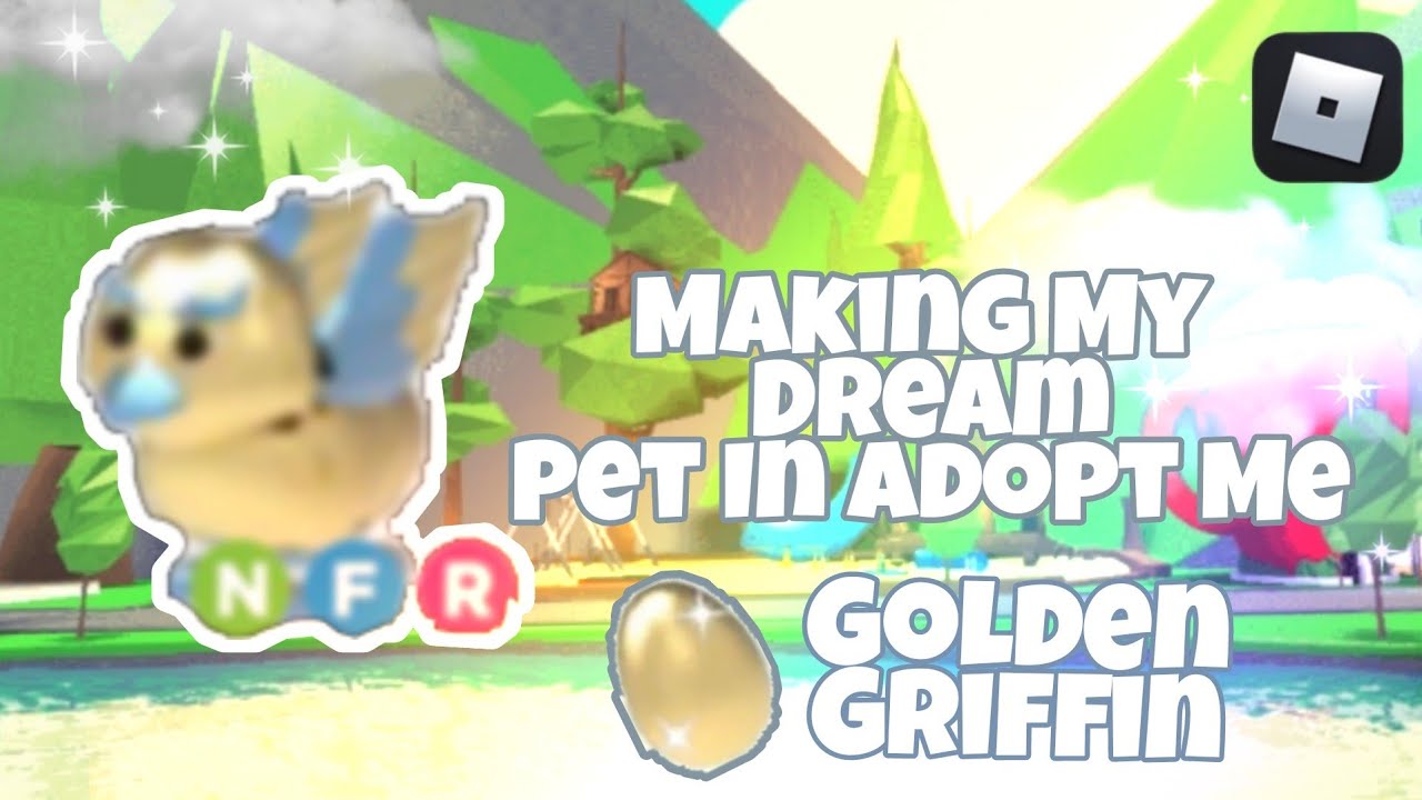 Making My Dream Pet In Adopt Me! |•| Neon Golden Griffin |•| Michaelxo ...