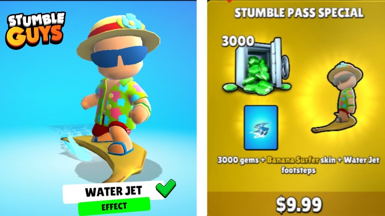 *NEW* BANANA SURFER SKIN Is OUT NOW In Stumble Guys - YouTube