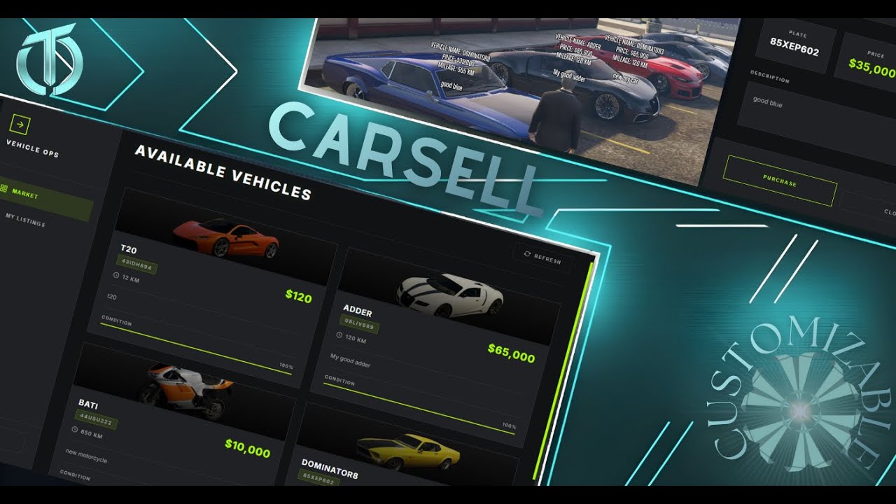 FiveM Advanced Car Sell Script | Parva Car Sell [ESX/QBCore/QBox ...