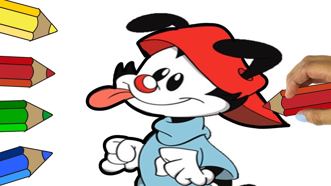 🔵How to draw WAKKO Cartoon Animaniacs Steb By Step- Como dibujar a ...