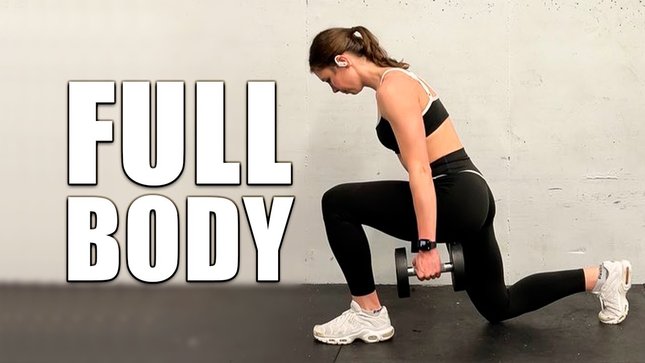 Full Body Workout + Weights - 6 Exercises - YouTube