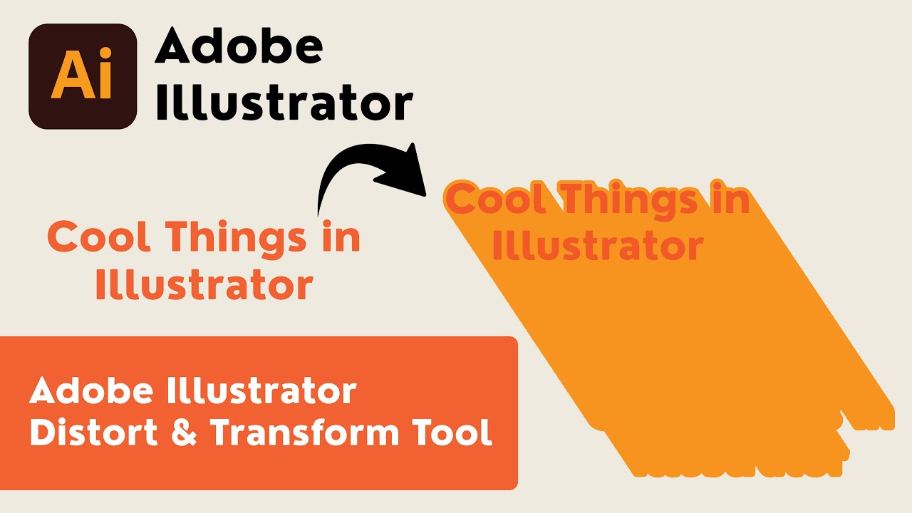Distort & Transform Tool | Adobe Illustrator | Graphic Design - YouTube