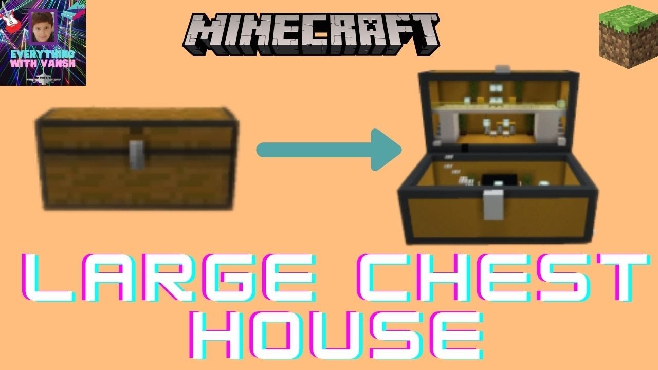 Large Chest house in Minecraft Tour - YouTube