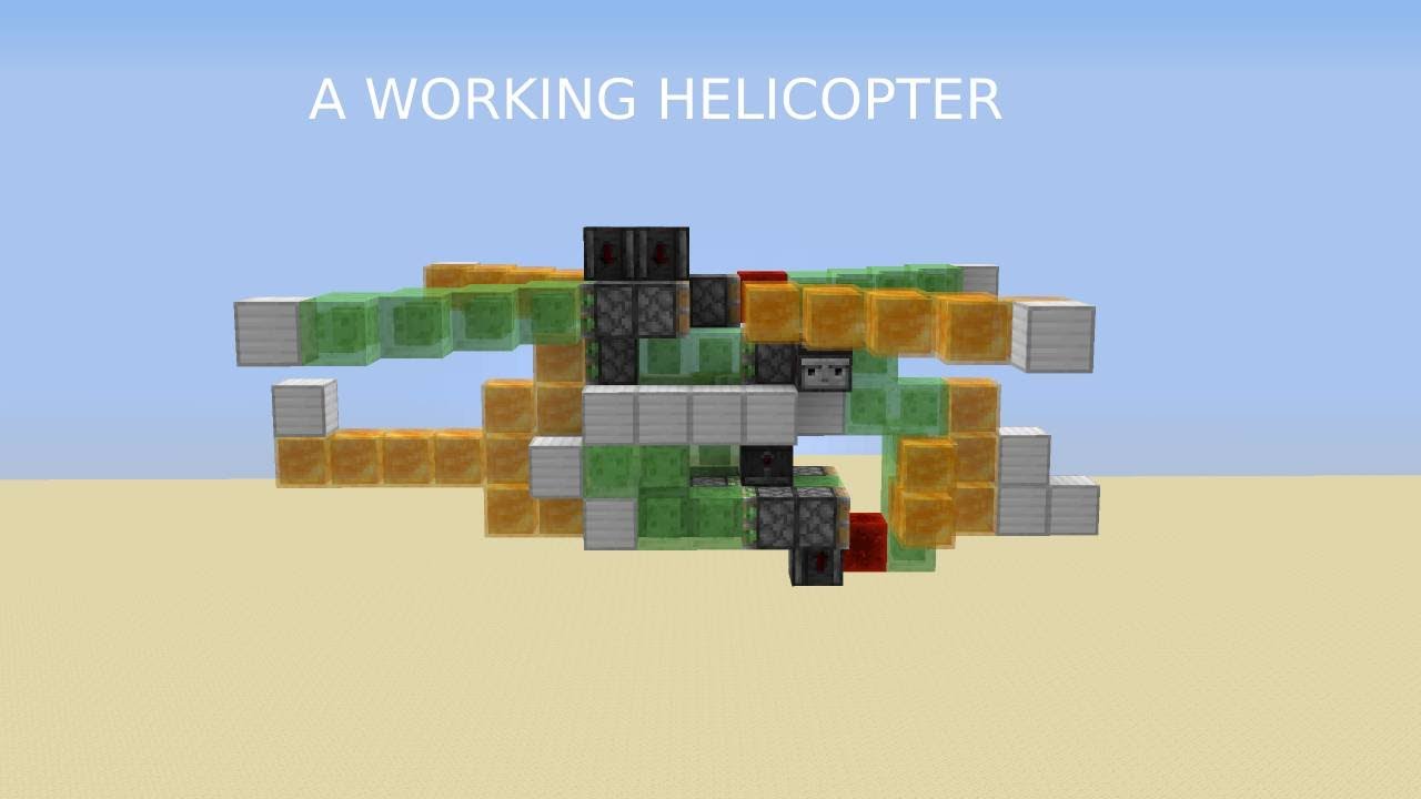 A Working Minecraft Helicopter. - YouTube