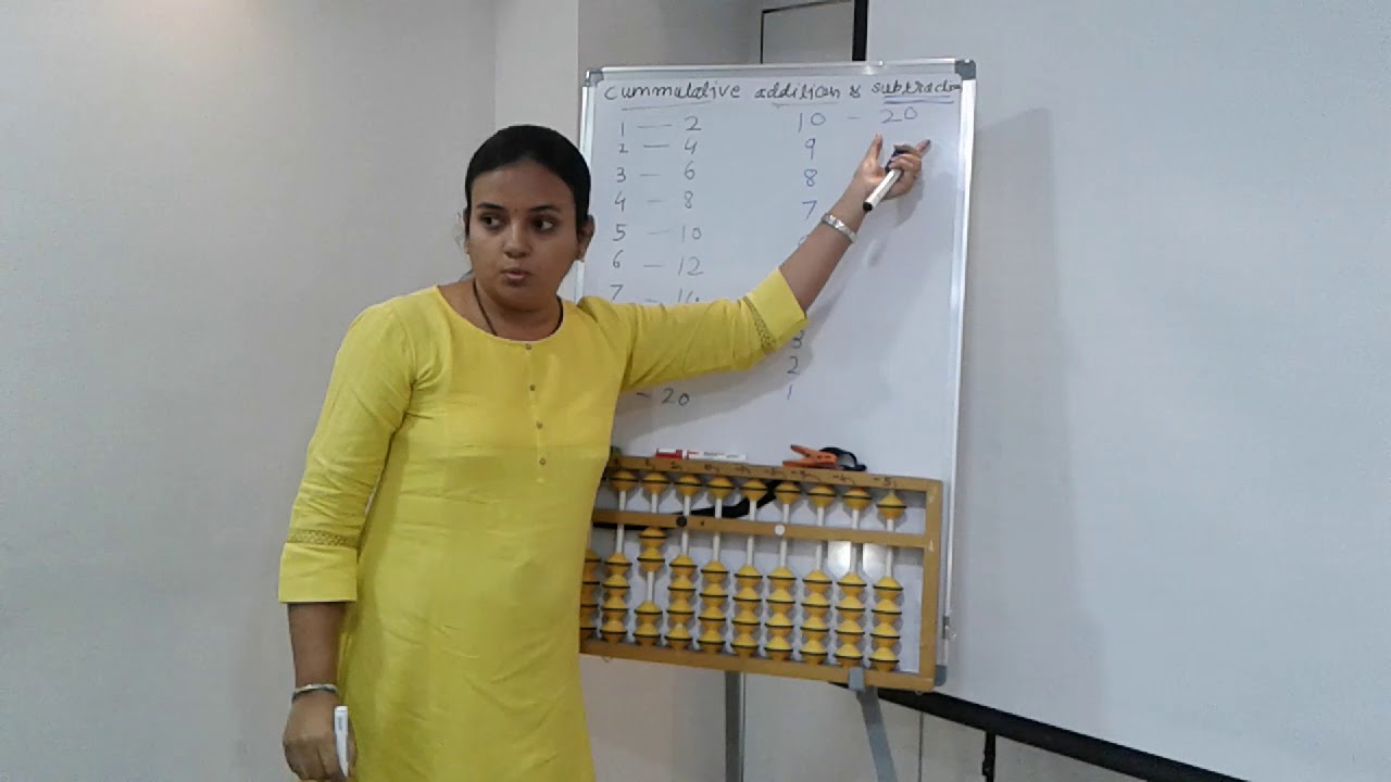 Table & Multiplication on Abacus by Expert Abacus Teacher - YouTube