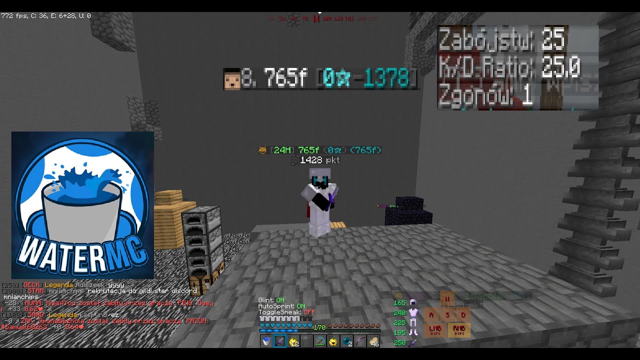 START EDY WATERMC.EU | TOPA 8 25/1 STATS | CRAZY FROG W GLOWIE! | glock ...