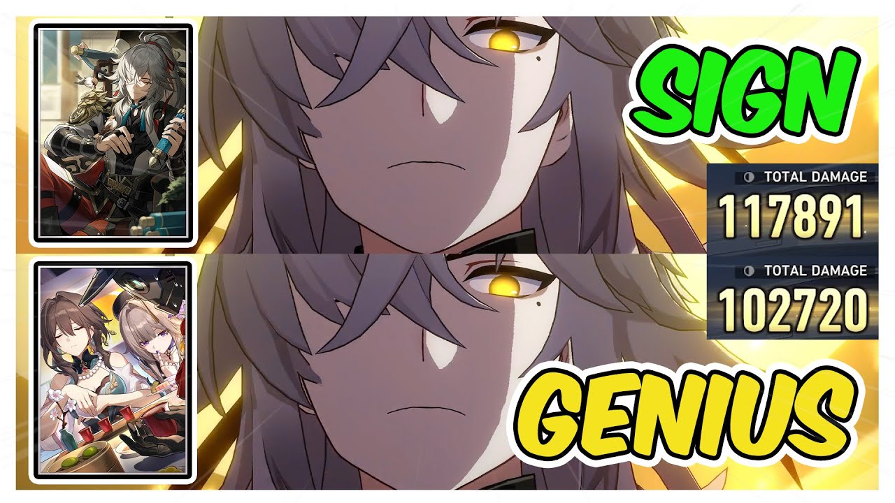 Jingyuan Geniuses Repose vs Signature Lightcone Damage Comparison ...