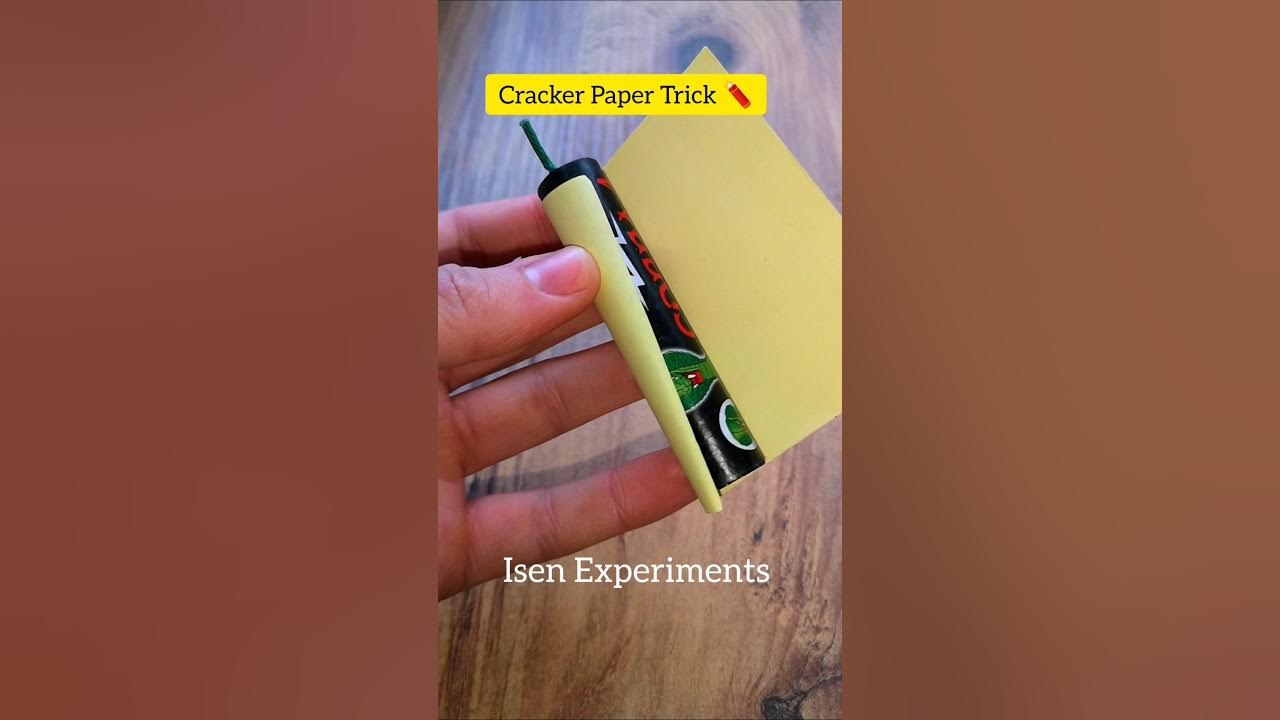 Cracker Paper Trick #experiment #firecrackers #fireworks #crackers #lifehack - YouTube