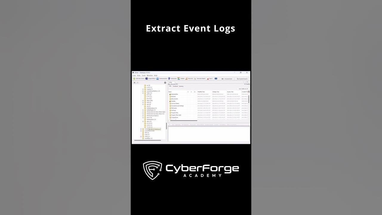 Extract Event Logs - YouTube