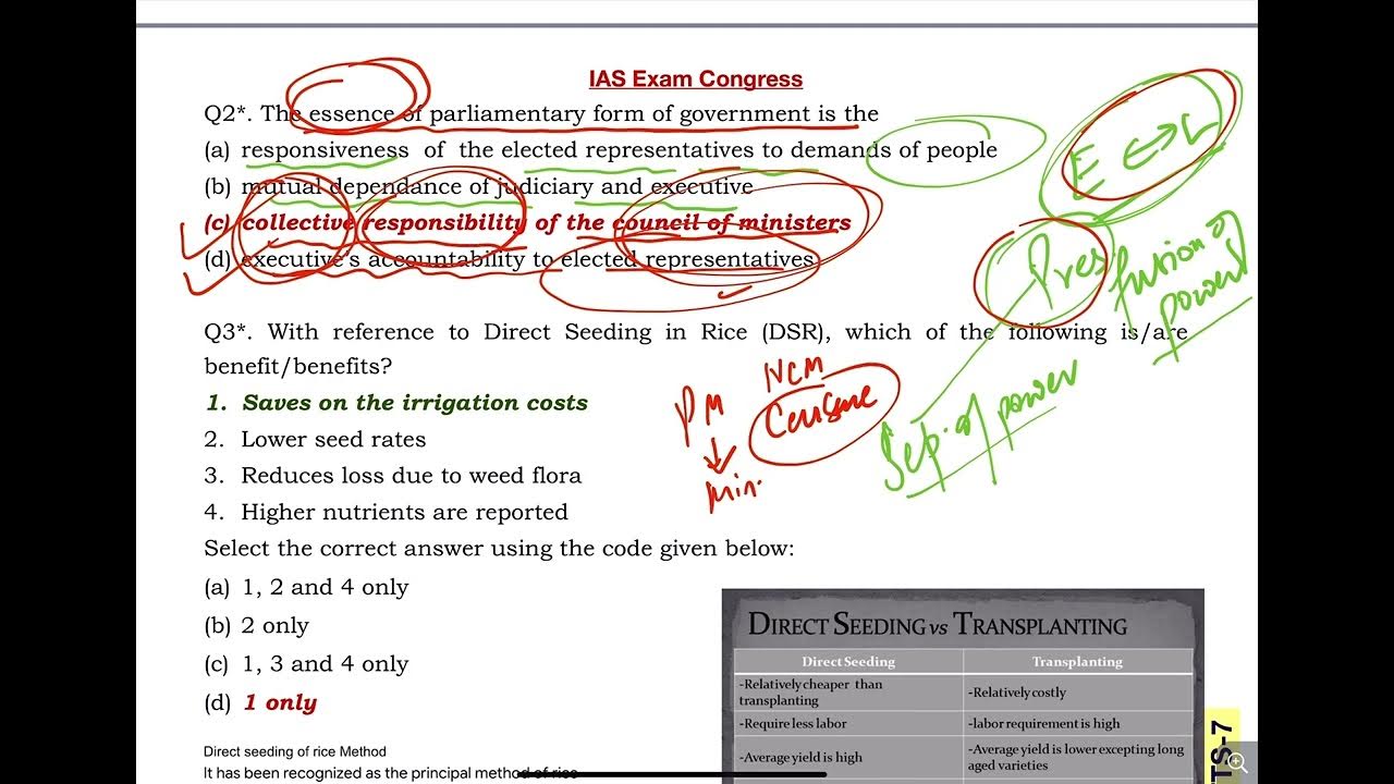 [TTS-23] Full length UPSC CSE MOCK Test for CSE-23, Test -7, part1 # ...