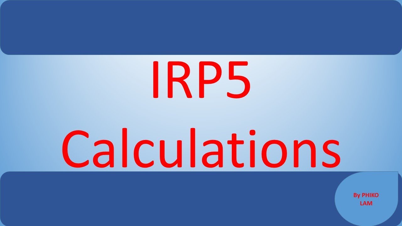 Mathematical literacy #IRP5 Calculations - YouTube