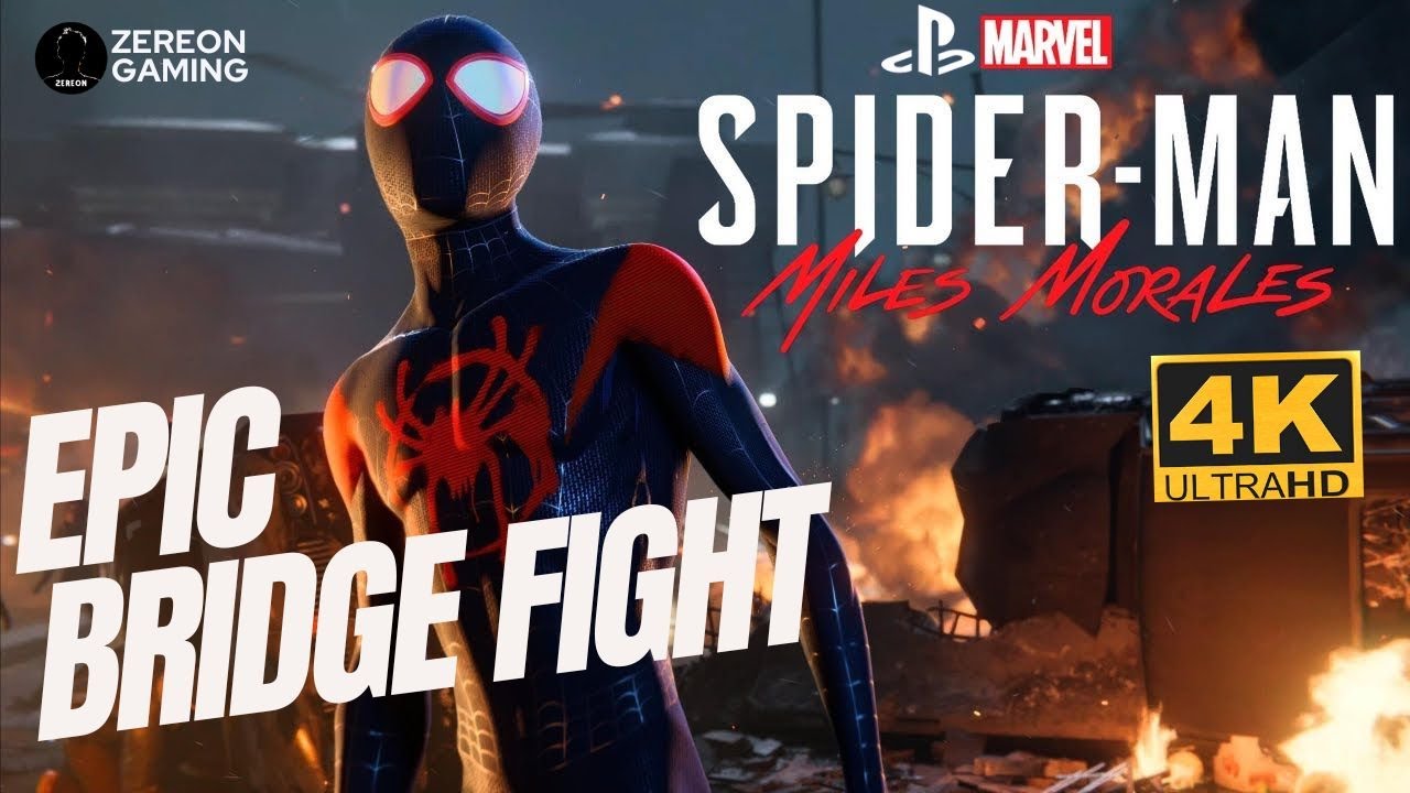 Marvel's Spider-Man: Miles Morales - Braithwaite Bridge Fight scene ...