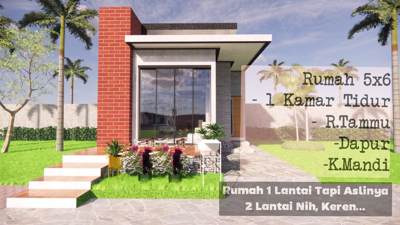 Cocok Banget Nih Untuk Keluarga Yang Suka Rumah Minimalis || 5x6 Meter ...