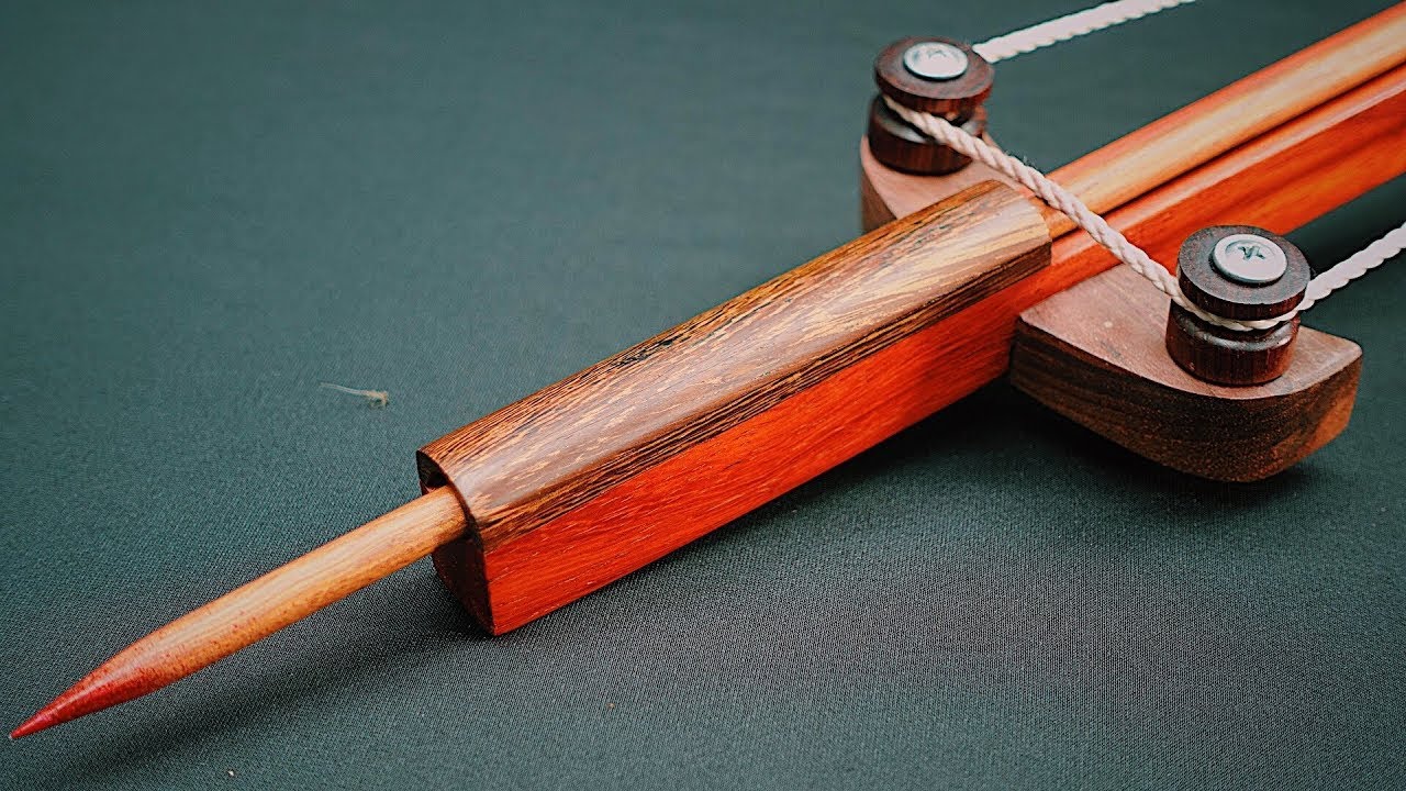 How to Make Roller Slingshot - Like a Crossbow - YouTube