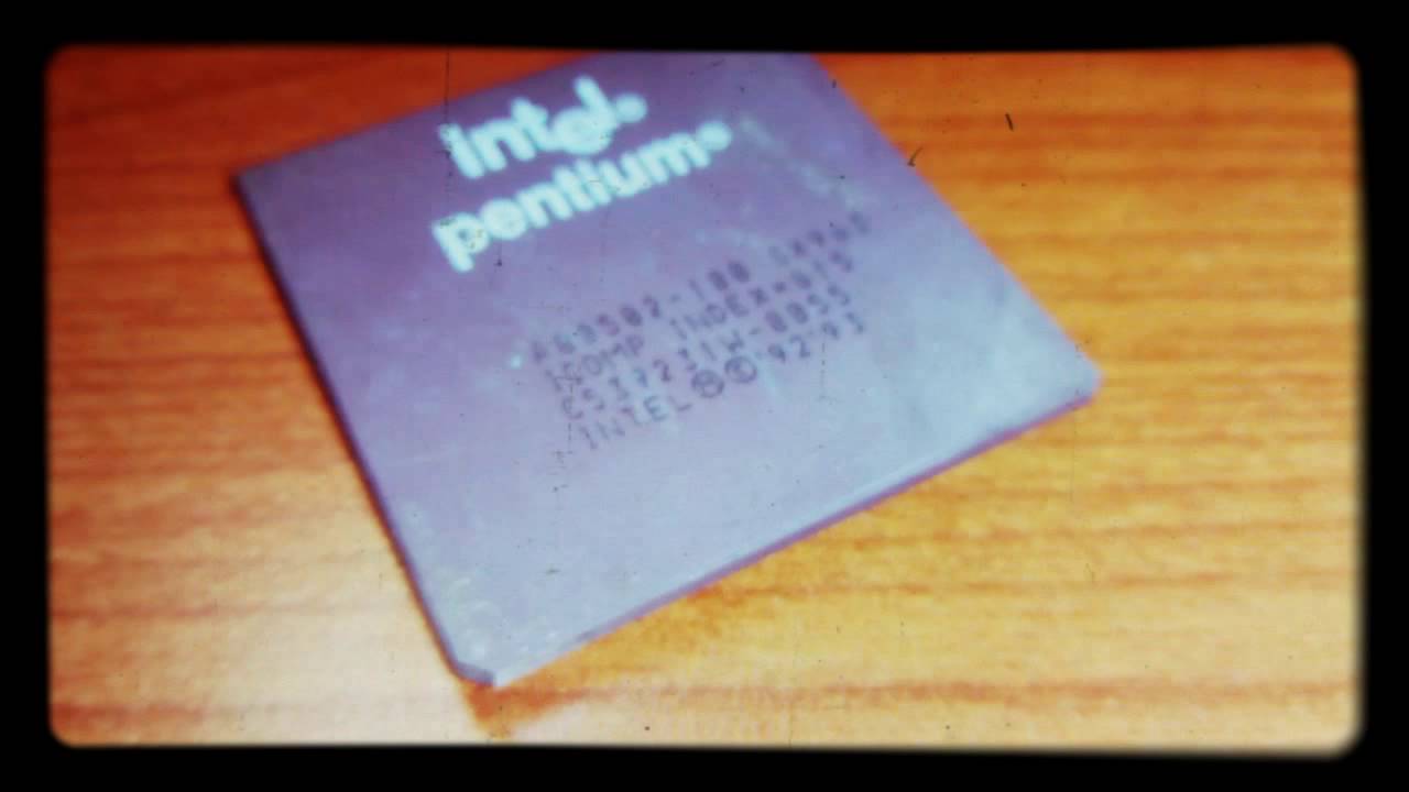 Vintage CPU Intel Pentium 100 from 1992 - YouTube
