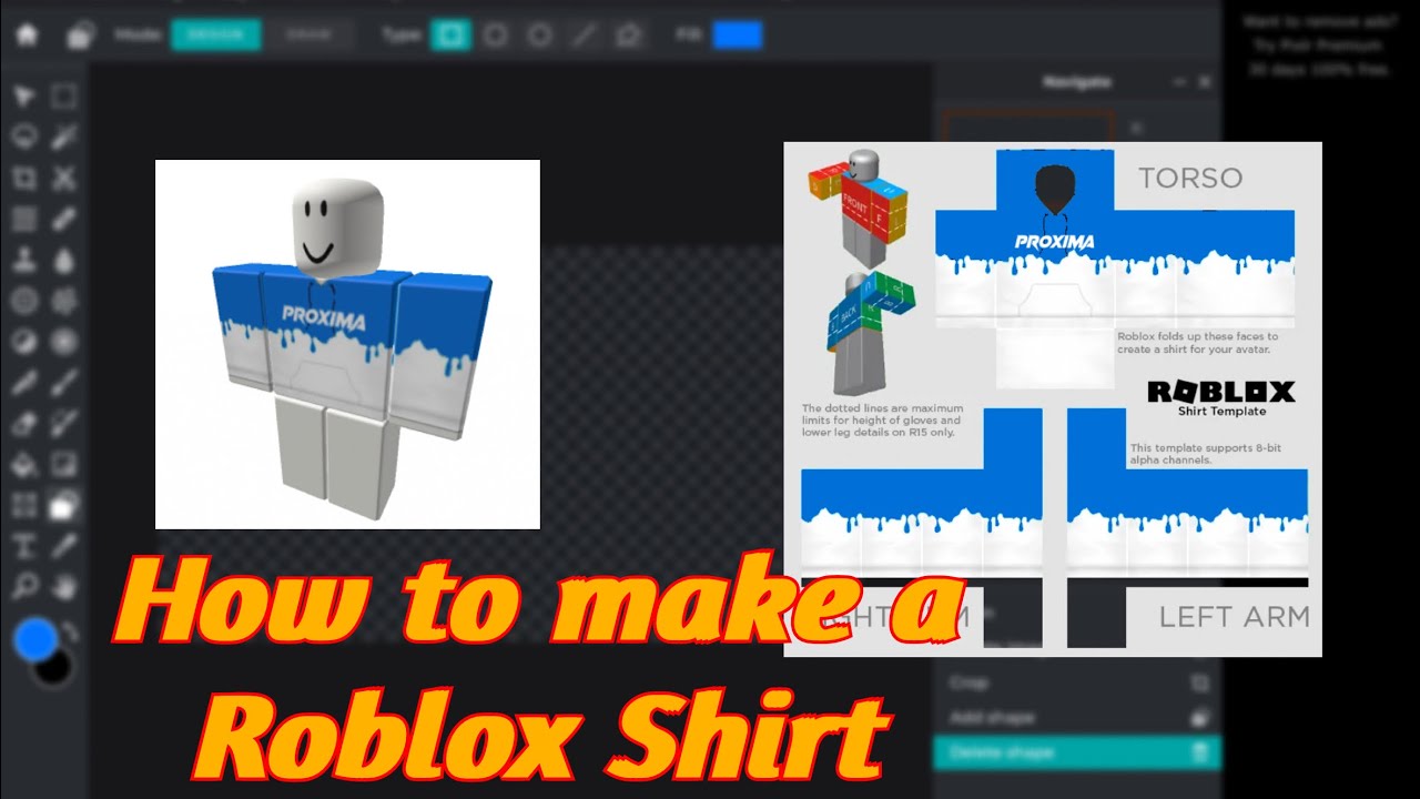 How to make a Shirt on Roblox for Free Easily - YouTube
