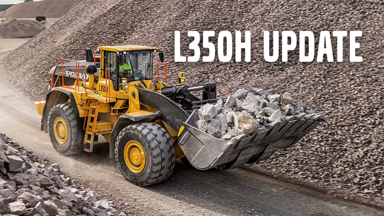 Volvo L350H - största hjullastaren har uppdaterats - YouTube
