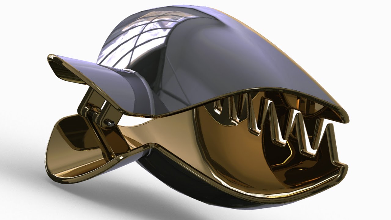 Solidworks: Hair clip (1) - YouTube