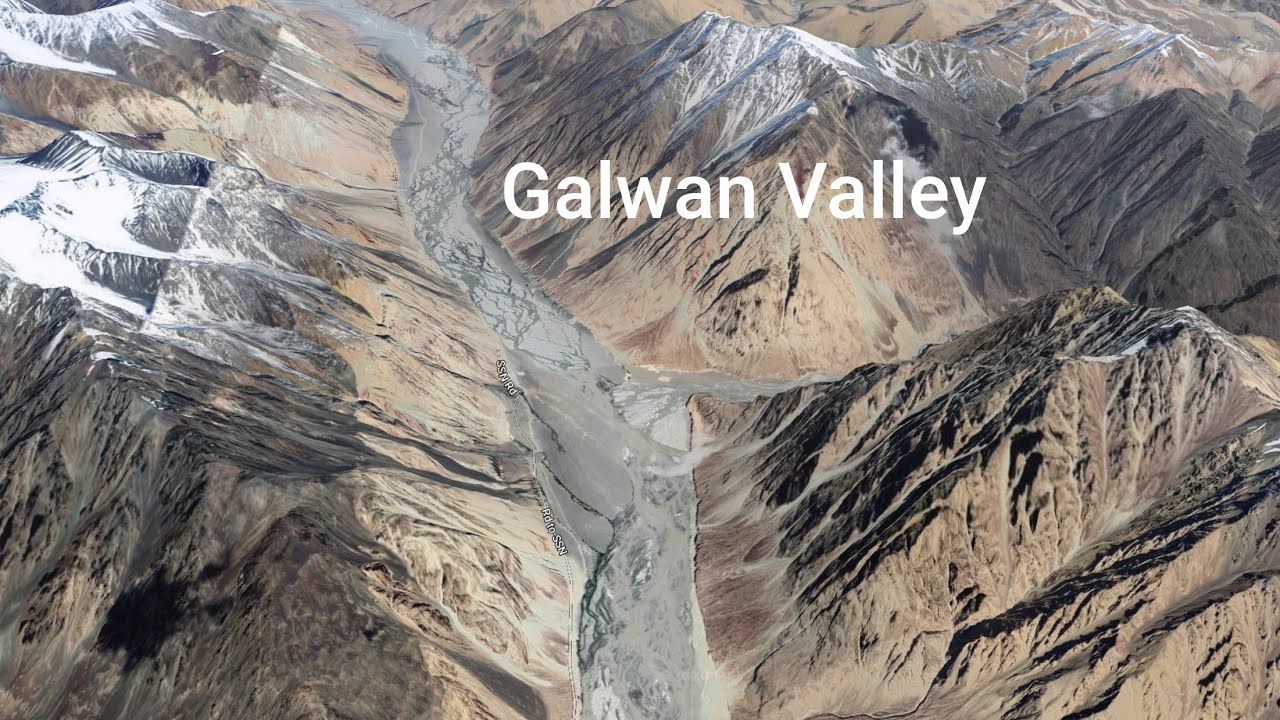 Galwan Valley, 3D Map , India China Face Off, UPSC PSC, 3D Perspective ...