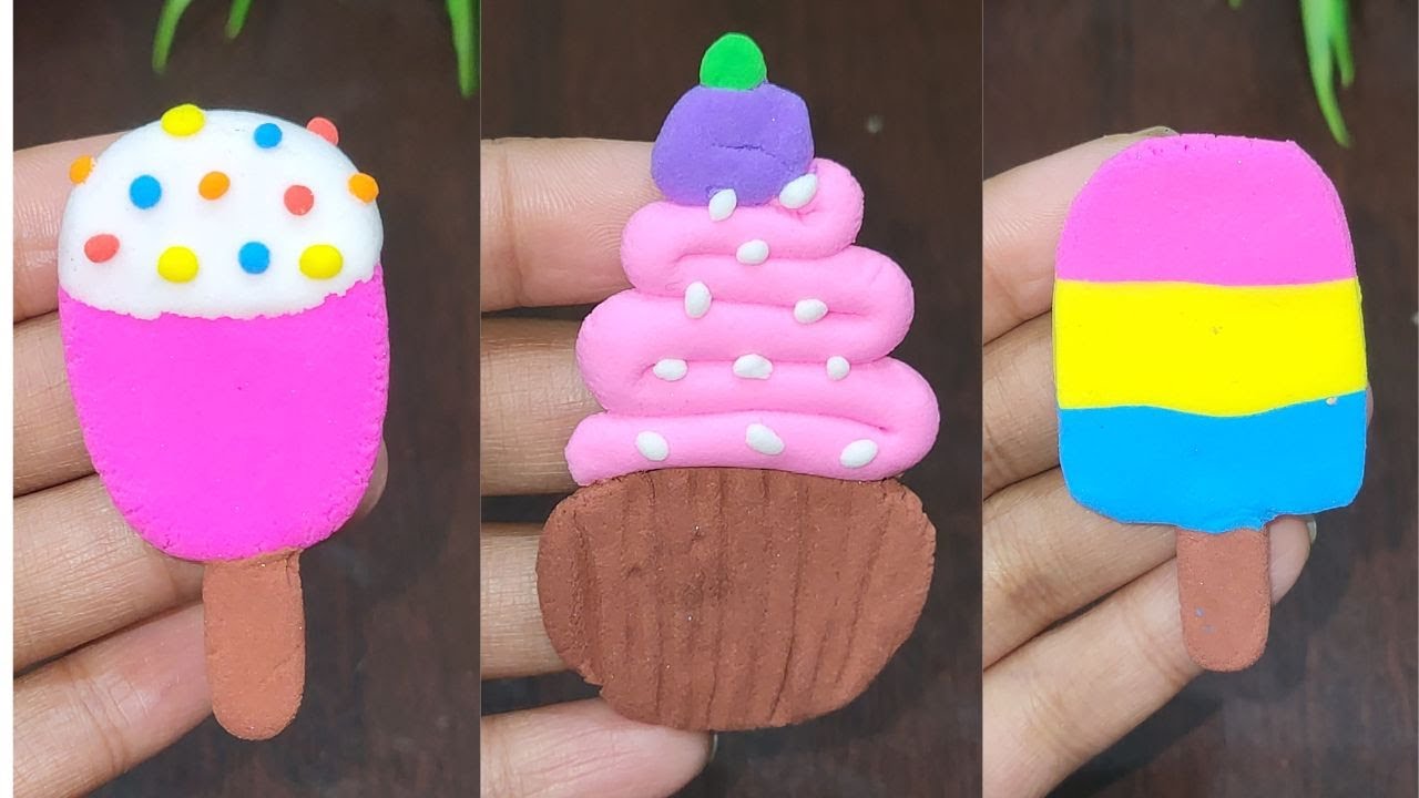 DIY Mini Clay Food Items || How To Make Polymer Clay Craft - YouTube